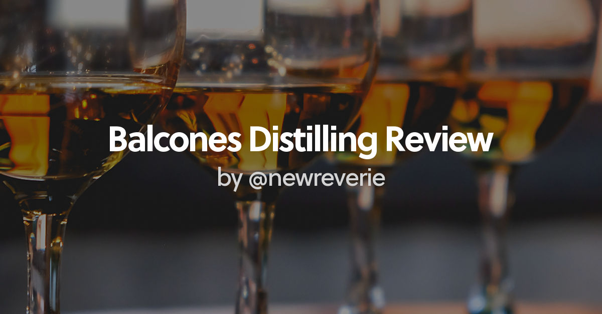 Review of Balcones Distilling Balconies Rye by @newreverie - Whisky Connosr