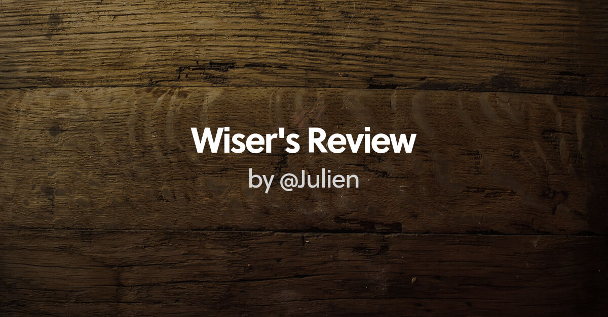 Review of J.P Wiser's 18 Year Old by @Julien - Whisky Connosr
