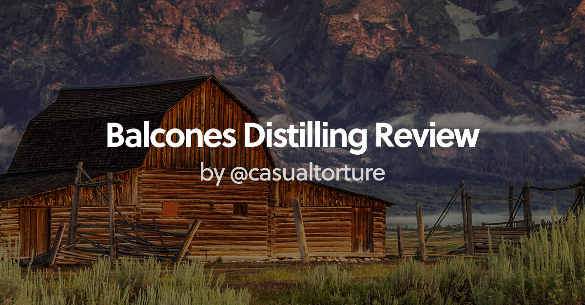 Review of Balcones Distilling Texas Pot Still Bourbon by @casualtorture ...