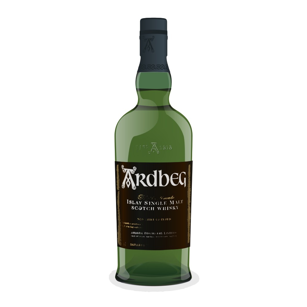 Ardbeg 10 Year Old bottled 1980s Clear Glass Bottle Reviews - Whisky ...
